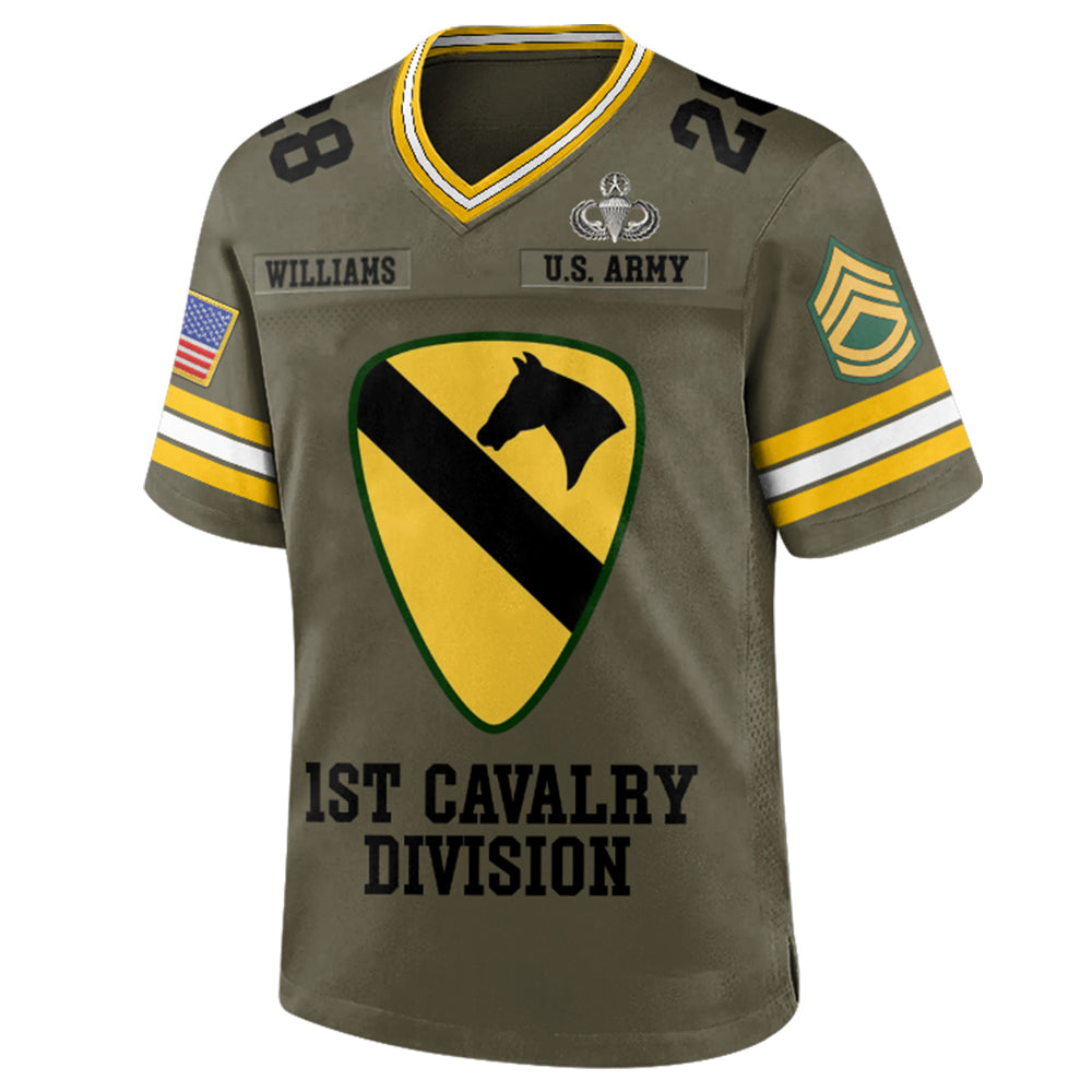 US Military Football Jersey Custom All Branches Division Unit Gift for ...